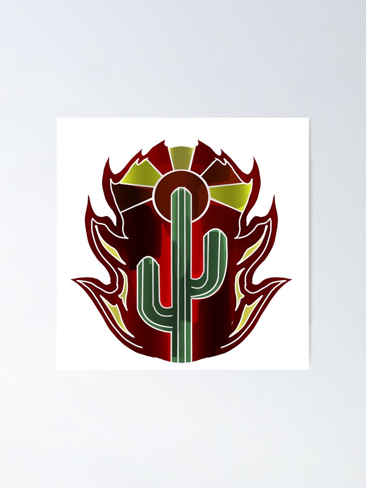 "The Fire Cacti Logo" Poster for Sale by Furiarossa | Redbubble