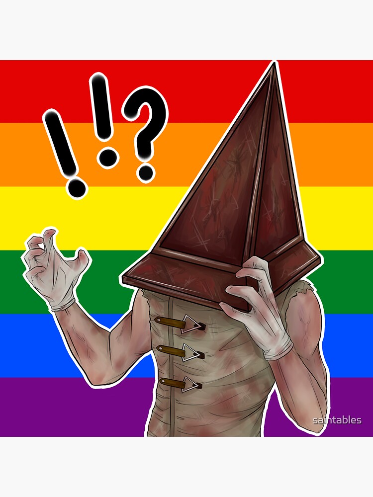 "Pyramid Head Pride" Sticker for Sale by saintables | Redbubble