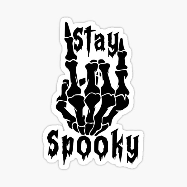 "Stay Spooky Skeleton" Sticker for Sale by Masaw | Redbubble