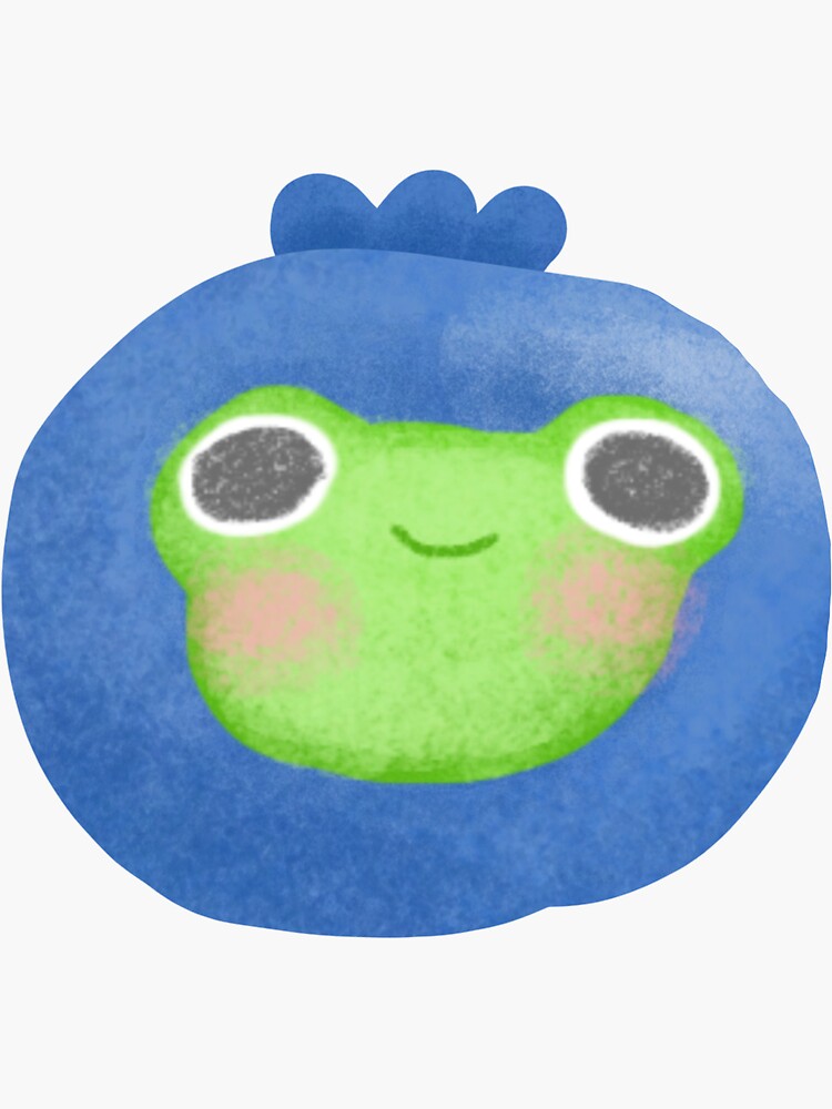 "Blueberry Frog" Sticker for Sale by Heart-and-Skull | Redbubble