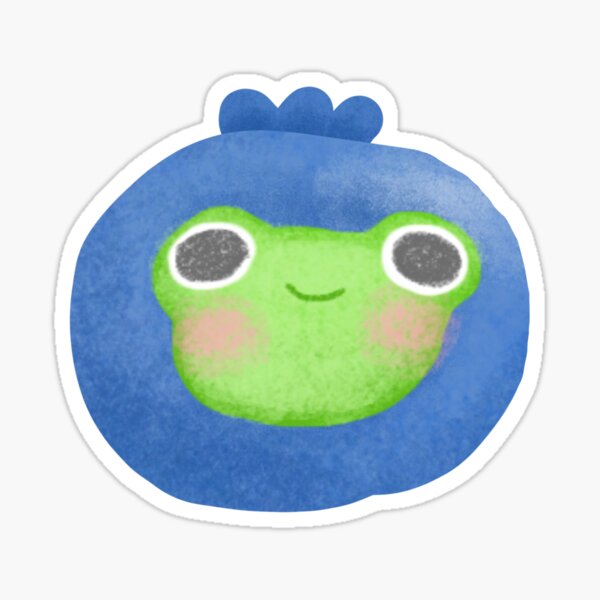 "Blueberry Frog" Sticker for Sale by Heart-and-Skull | Redbubble
