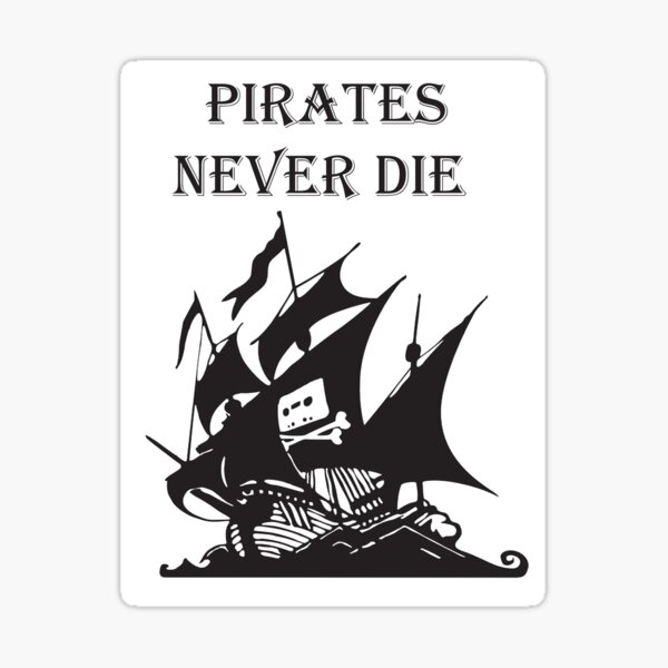 "The Pirate Bay" Sticker for Sale by Lowgik | Redbubble