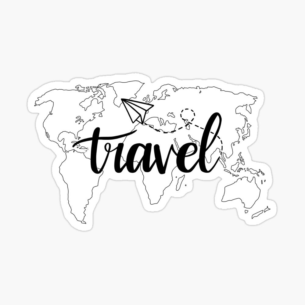 World Travel Clip Art Black And White
