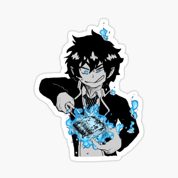 "Rin Okumura Grilling - Blue Exorcist" Sticker for Sale by GlassRoo ...
