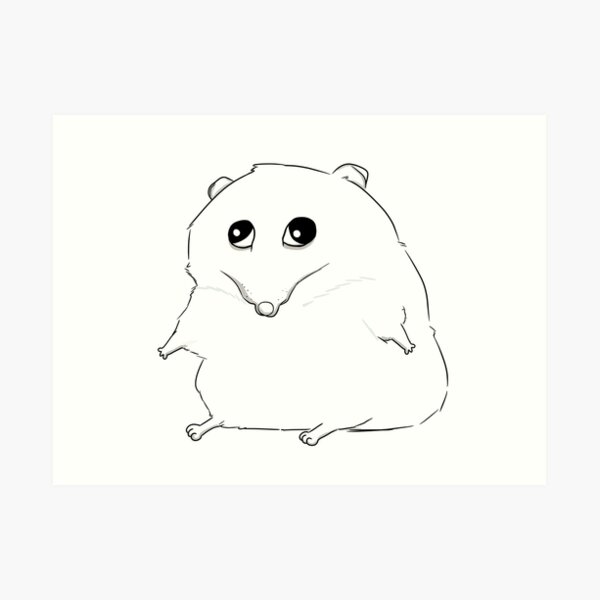 "Hampter Meme" Art Print for Sale by Thomasbarlow | Redbubble