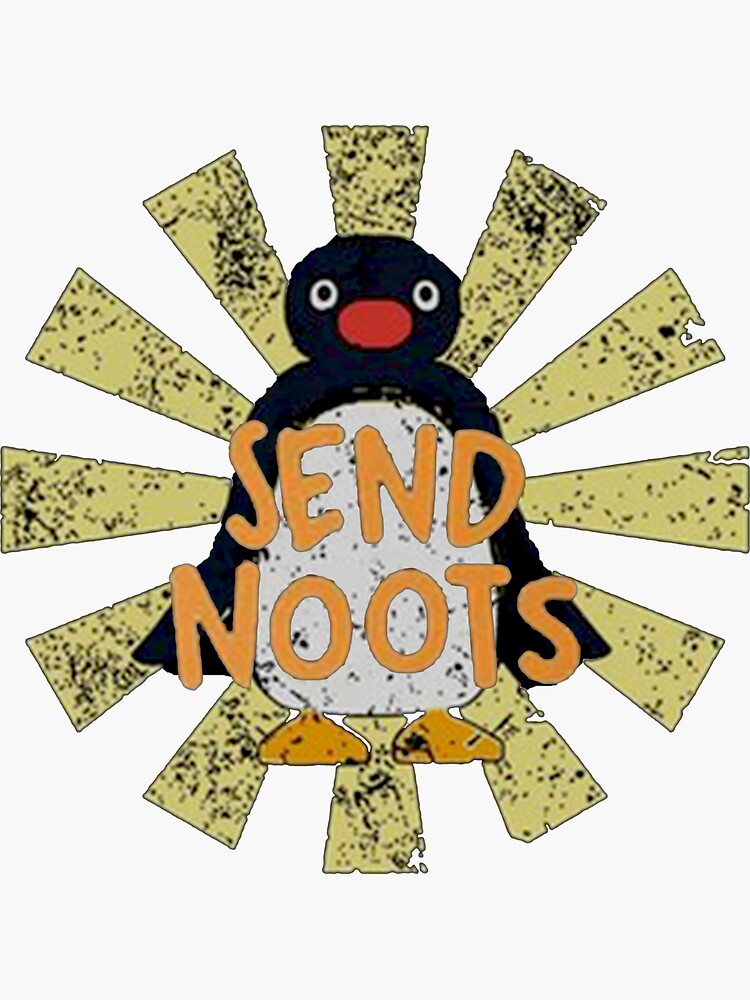 "cute penguin send noots" Sticker for Sale by rezkiterus77 | Redbubble