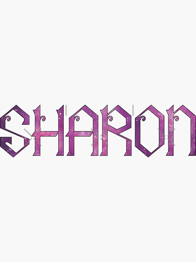 "SHARON Name I - My name is SHARON - typography name - Galaxy Vibe ...