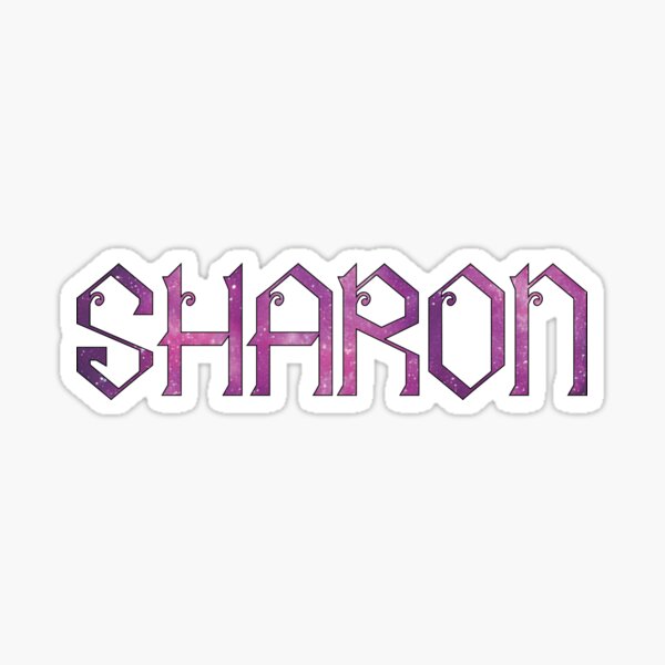 "SHARON Name I - My name is SHARON - typography name - Galaxy Vibe ...