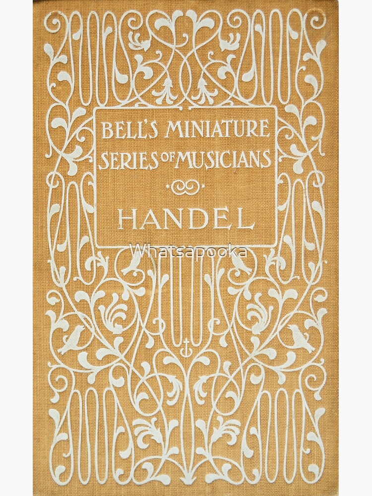 "Handel Book Cover" Poster by Whatsapooka | Redbubble