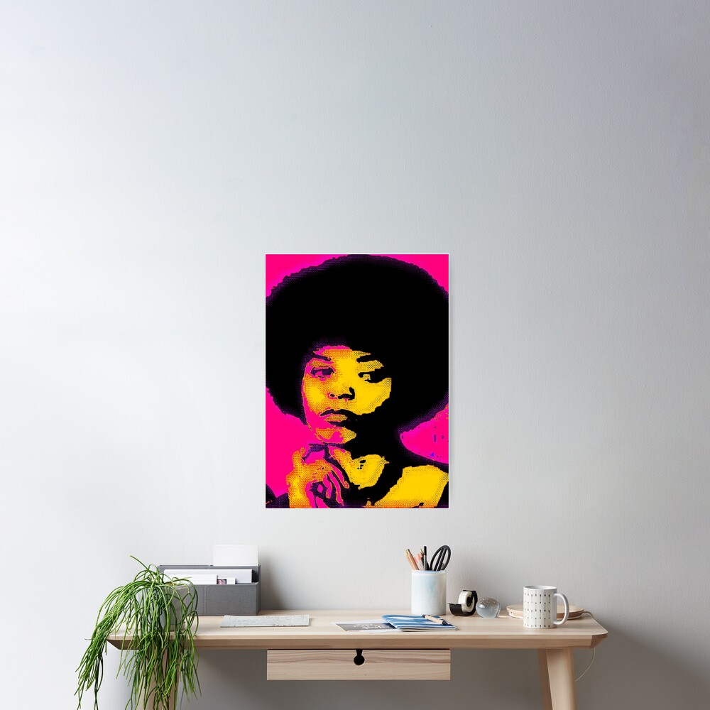 "FREE ANGELA (POP-ART)" Poster for Sale by IMPACTEES | Redbubble