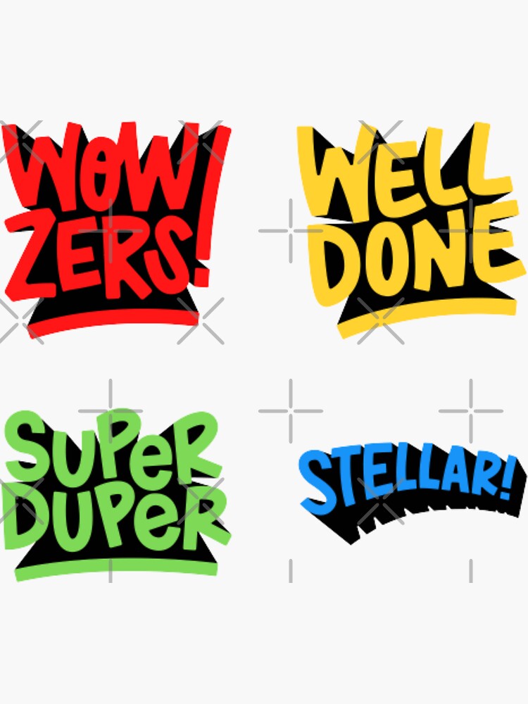 "WOWzers! Well Done. Positive Feedback." Sticker for Sale by ImaginedCo ...