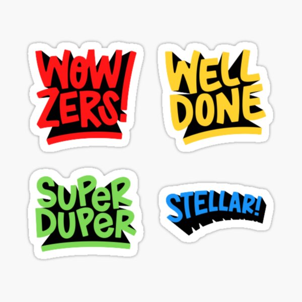 "WOWzers! Well Done. Positive Feedback." Sticker for Sale by ImaginedCo ...