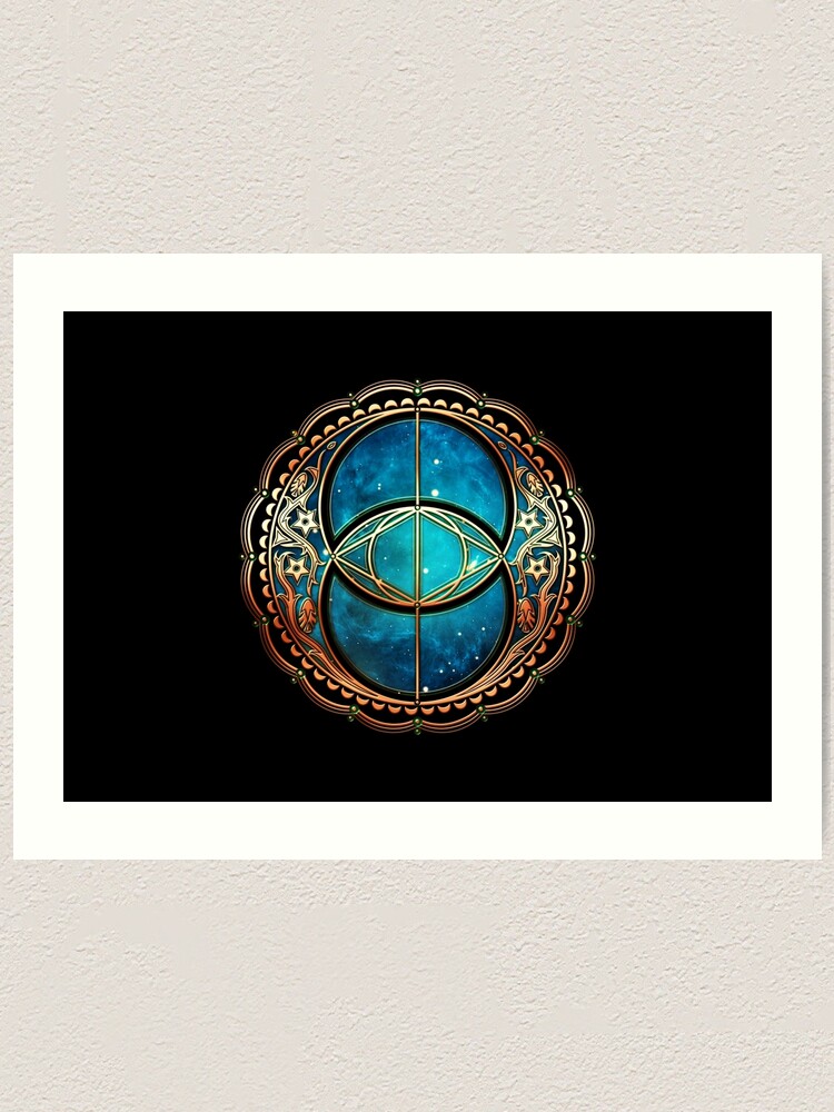 "Vesica Piscis, Chalice Well, Celtic Symbol, Avalon, Magic" Art Print ...