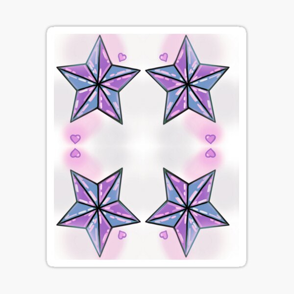 "Kawaii trad stars lilac blue" Sticker for Sale by Ch103-Ann9-27 ...