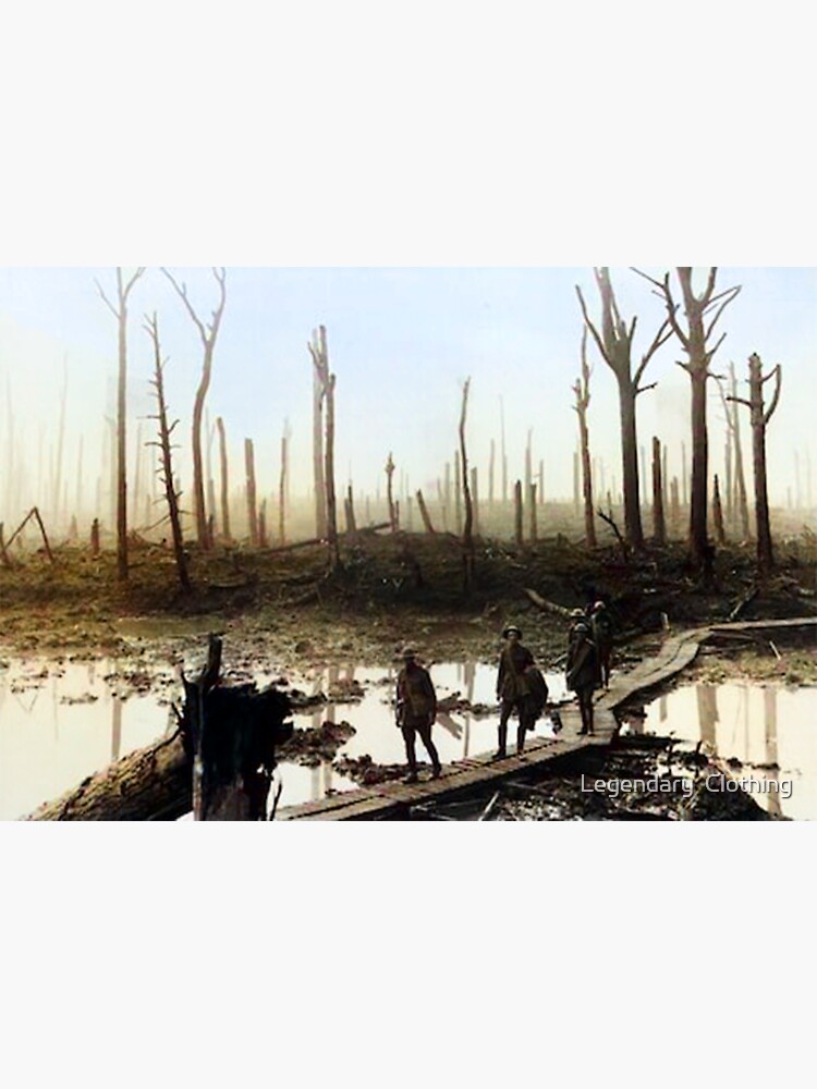 "World War One Battlefield - History Colorized WW1" Sticker for Sale by ...