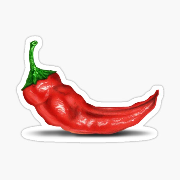 Red Chilli Hot Pepper Stickers | Redbubble