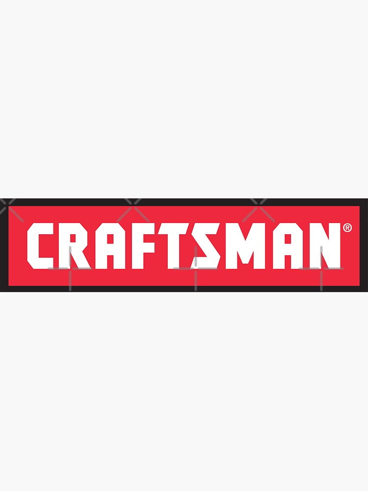 "Craftsman Tools Logo #1" Sticker for Sale by lewismate | Redbubble