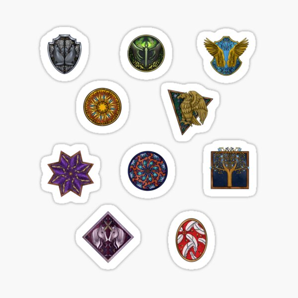 "Kotlc Crests" Sticker for Sale by PixlDustz | Redbubble