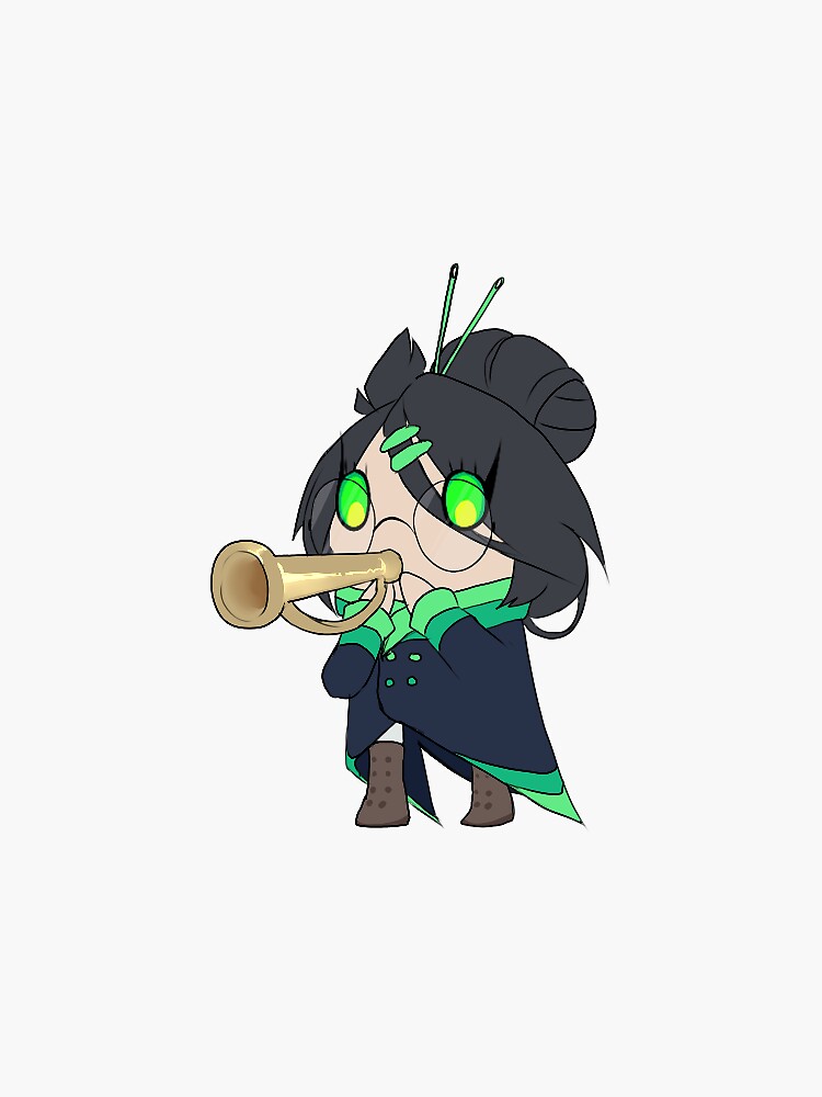 "Chibi Heather with Trumpet" Sticker for Sale by RedBalance | Redbubble