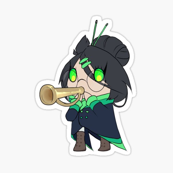 "Chibi Heather with Trumpet" Sticker for Sale by RedBalance | Redbubble