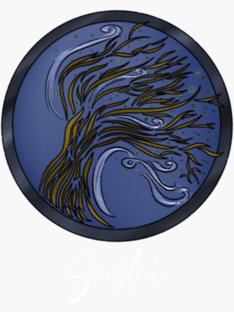 "Labeled Guster Ability Pin" Sticker for Sale by PixlDustz | Redbubble