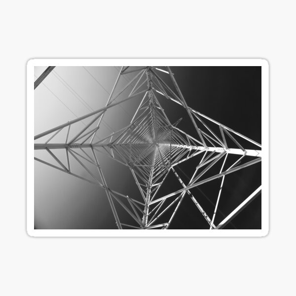 "Pylon Above" Sticker for Sale by Hunnybugs | Redbubble