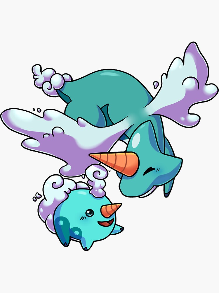 "Kaku Evolution - Temtem Fomu and Wiplump Sticker" Sticker for Sale by ...