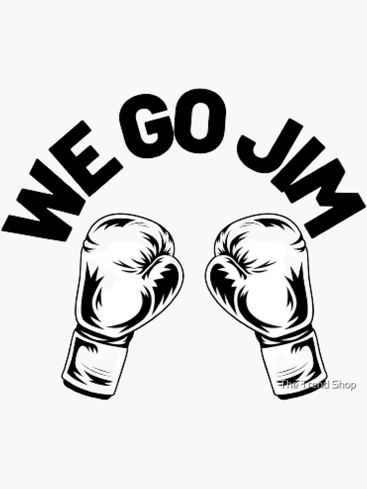 "We go Jim boxing" Sticker for Sale by Petsmate | Redbubble
