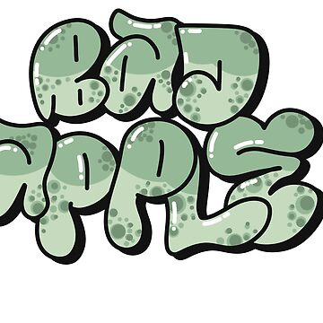 "Bad Apple Sticker" Sticker for Sale by chamomile-cafe | Redbubble