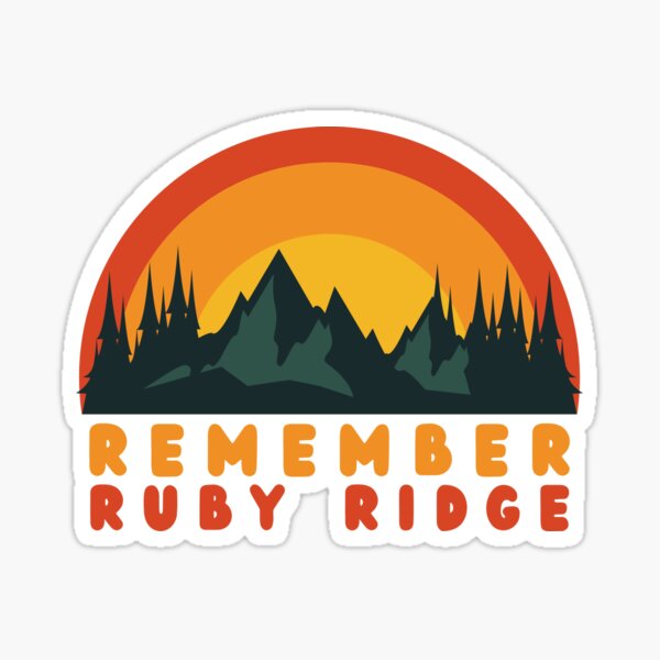 "Remember Ruby Ridge Gun Rights" Sticker for Sale by GCFULLA | Redbubble