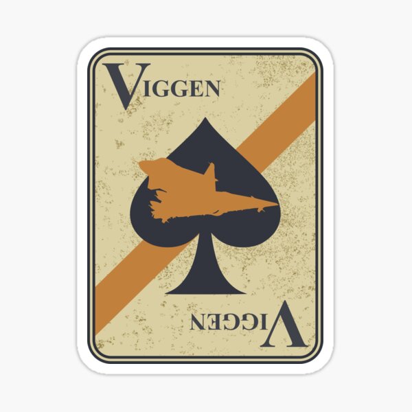 "Viggen Patch (distressed)" Sticker for Sale by FireMission45 | Redbubble