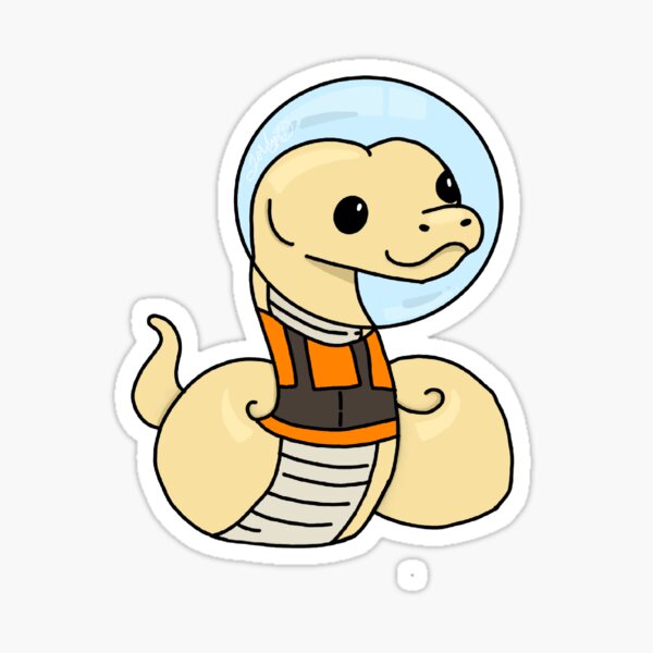 "Space Snake" Sticker for Sale by Thepaintedscale | Redbubble