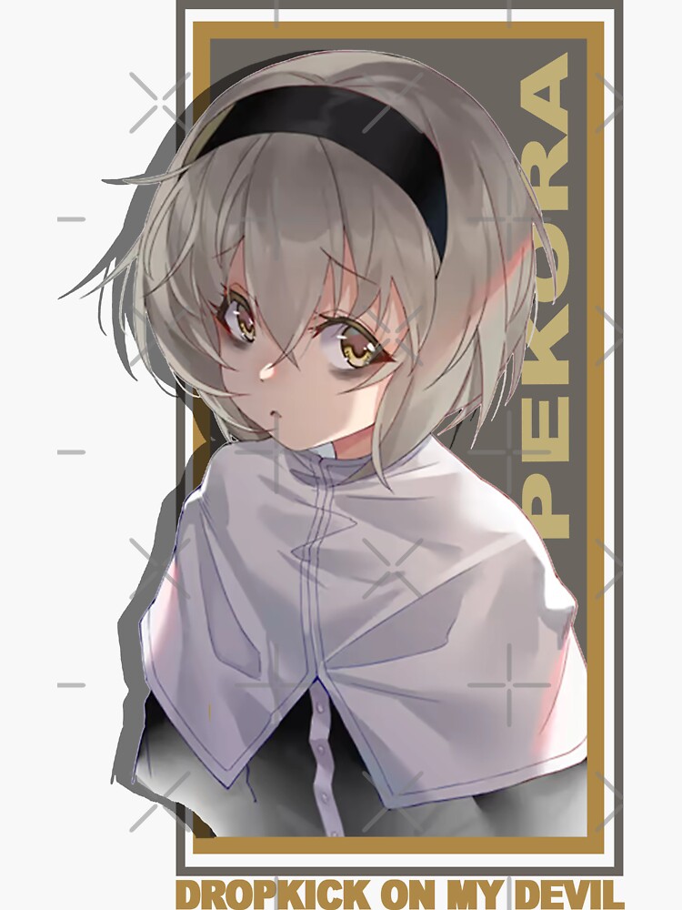 "PEKORA CHAN DROPKICK ON MY DEVIL" Sticker for Sale by artyyyyy | Redbubble