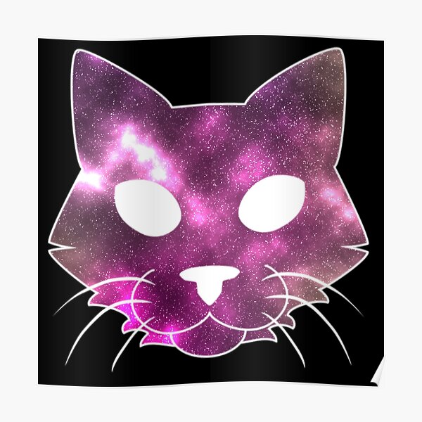 "Galaxy Cat" Poster for Sale by galaxydaydreams | Redbubble