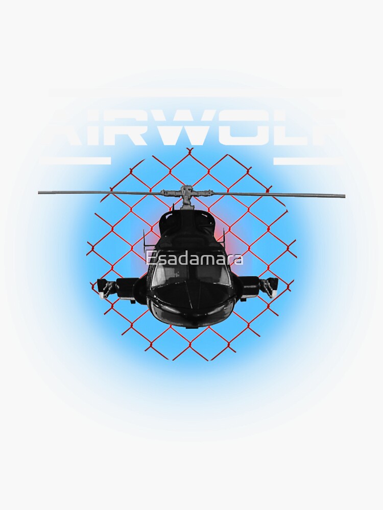 "airwolf tv series" Sticker for Sale by Esadamara | Redbubble