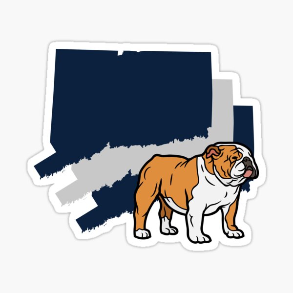 "Connecticut Border, Bulldogs" Sticker for Sale by LatterDaze | Redbubble