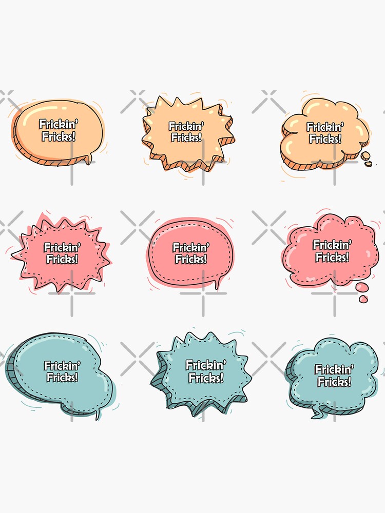 "Frickin Fricks Meme Sticker Pack" Sticker for Sale by WalterBenson ...