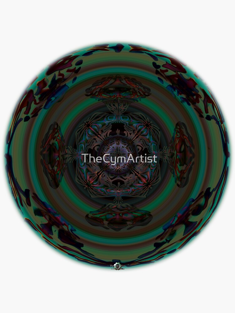 "Cymatic Green Mandala" Sticker for Sale by TheCymArtist | Redbubble
