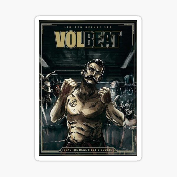 "VOLBEAT" Sticker for Sale by kurnione | Redbubble
