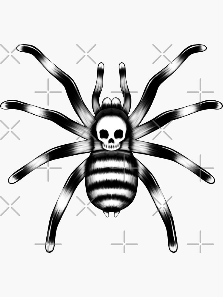 "Mysterious Death (Spider)" Sticker for Sale by Niklisek | Redbubble