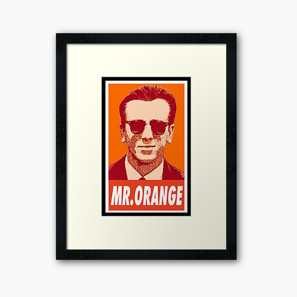"-RESERVOIR DOGS- Mr. Orange" Framed Art Print for Sale by WubbaDubb ...