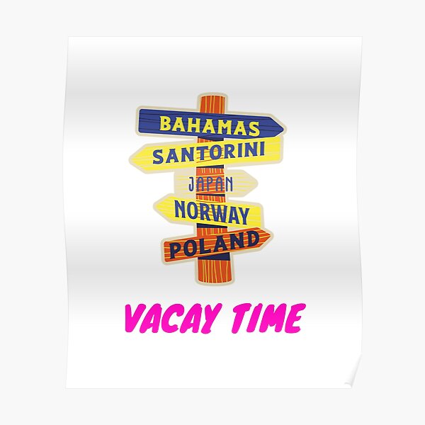 "Vacay squad | vacay images and quotes | gifts for vacay lovers" Poster ...