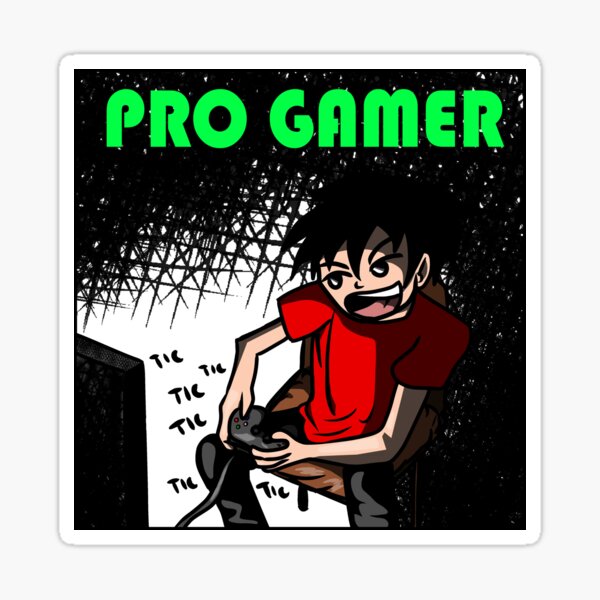 "PRO GAMER" Sticker for Sale by mmx-art | Redbubble