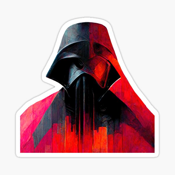 "Vader Abstract" Sticker for Sale by Agriccafe | Redbubble