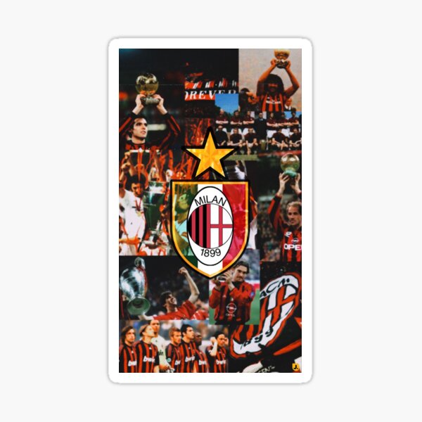 "ac milan" Sticker for Sale by dellamuertos | Redbubble