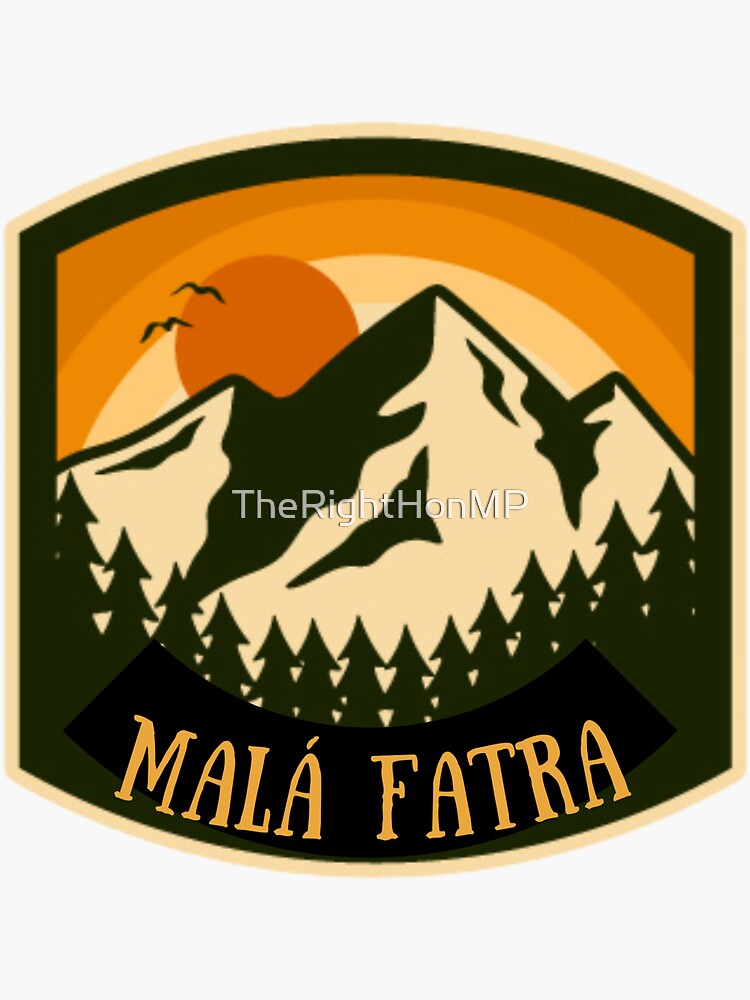 "Malá Fatra logo" Sticker for Sale by TheRightHonMP | Redbubble