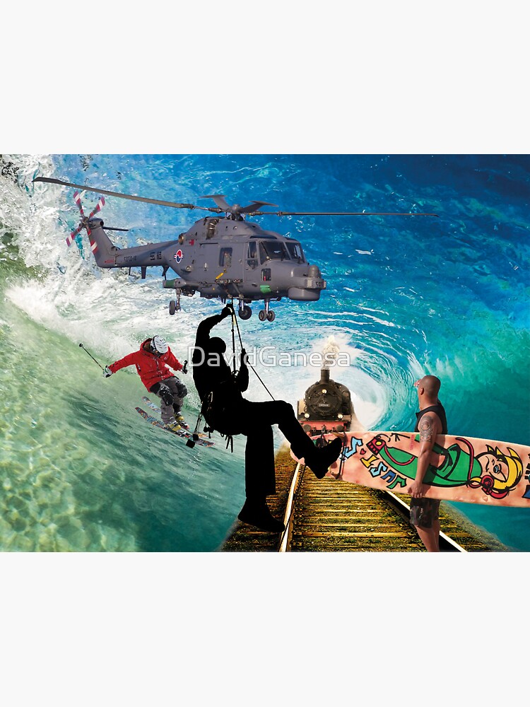 "Wave Photo Manipulation" Sticker for Sale by DavidGanesa | Redbubble