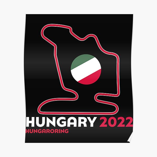 Póster «Mapa del hipódromo del Gran Premio de Hungaroring» de Weekend12 ...