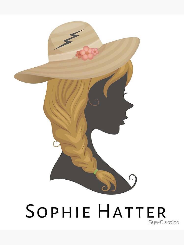 Póster «Sophie Hatter Howl's Moving Castle Sombrero Trenza Silueta» de ...