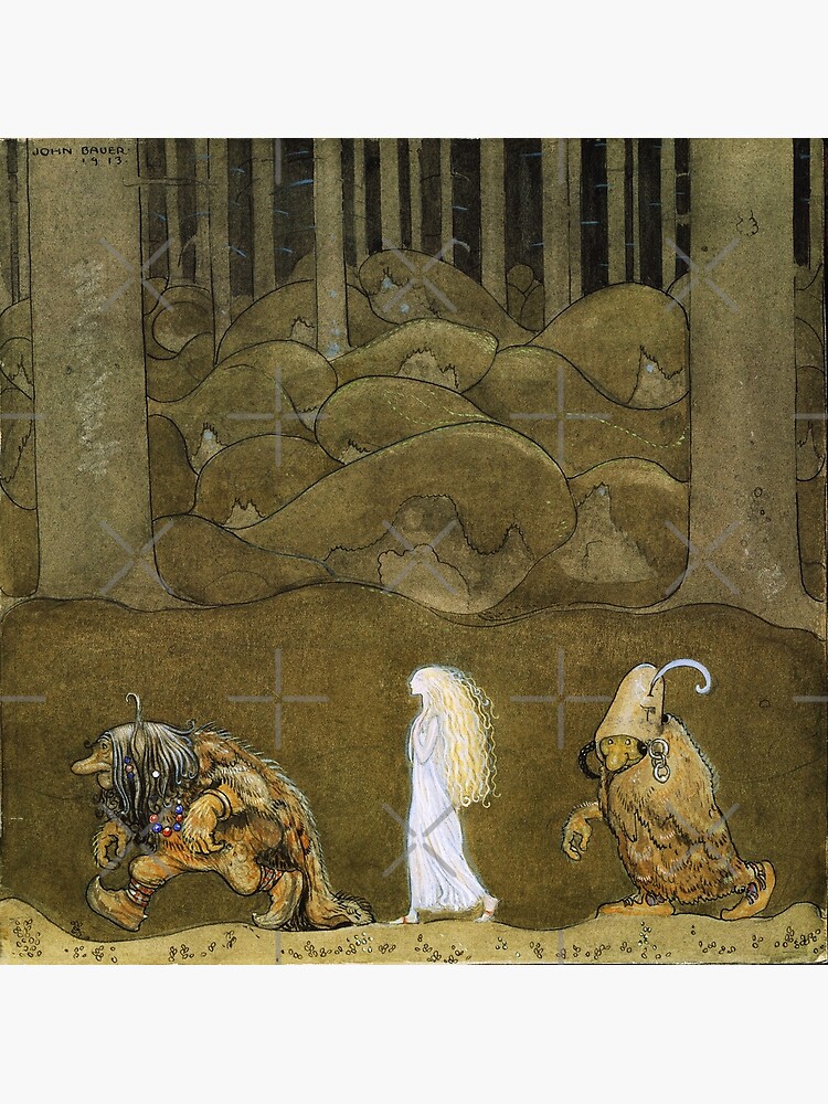 "THE PRINCESS AND THE TROLLS Swedish Fairy Tale" Poster for Sale by ...